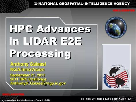 Ppt Anthony Galassi Nga Innovision September 21 2011 2011 Hpc Challenge Powerpoint