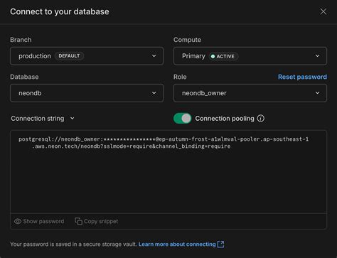 Connect A Gui Application Neon Docs