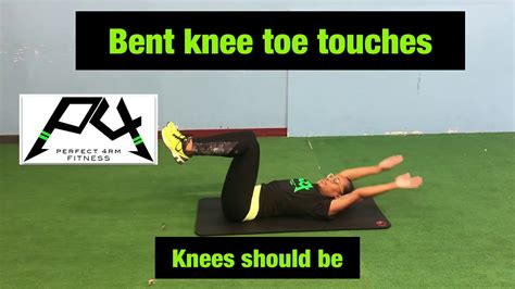 How To Bent Knee Toe Touches YouTube