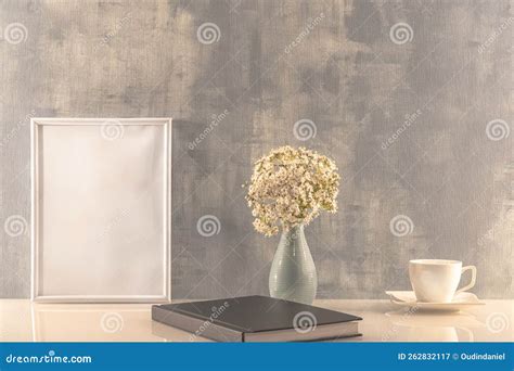 Photo Frame With Empty Space Frame In Portrait Mode Stock Image