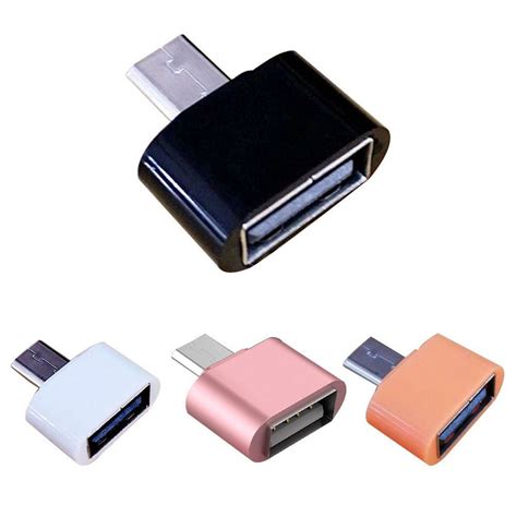 Adaptador Otg Usb Hembra A Micro Usb V8 Macho En Bolsa