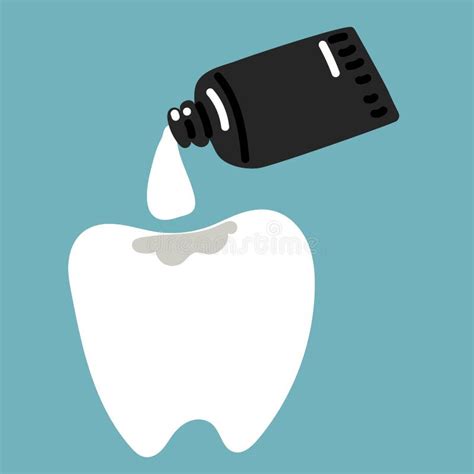 Dental Treatment Installation Of The Seal Stock Vector Illustration