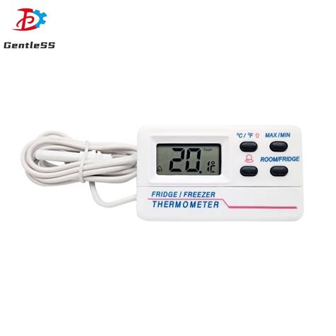 Fridge Freezer Thermometer High And Low Temperature Alarms Settings With Led Indicator Digital