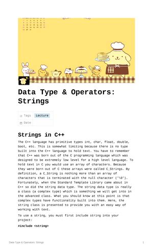 Data Types Operators Variables Data Types Operators Variables Tags Lecture Date A Place Is