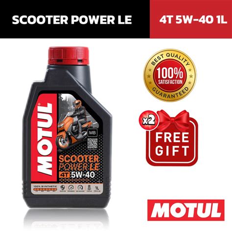 Motul Scooter Power Le 4t 5w 40 1l 100 Synthetic Motorcycle Engine Oil