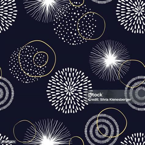 재미 불꽃 놀이 원활한 패턴 손으로 그린 섬유 배경 화면 초대장 배너에 대한 좋은 벡터 표면 디자인 크리스마스에 대한 스톡 벡터 아트 및 기타 이미지 Istock