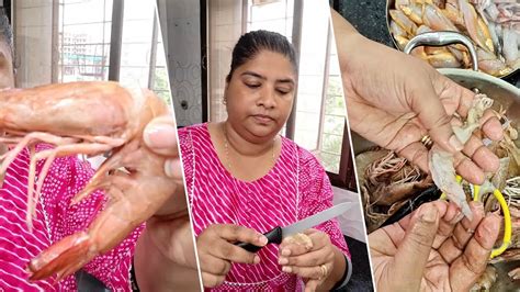 Hello You Like Prawns 🦐 Prawns Clean How See Big Prawns Fish Buy