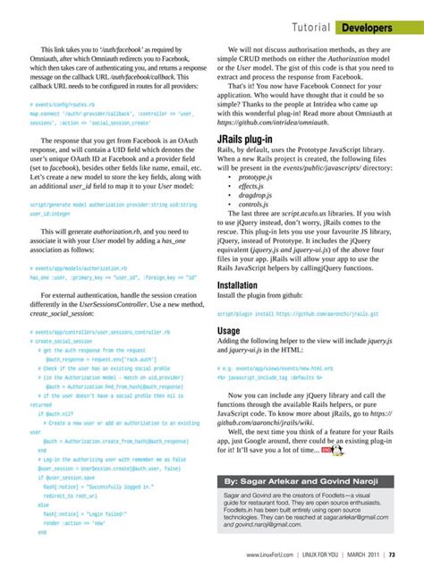 Rails Plugins Linux For You March Issue Pdf