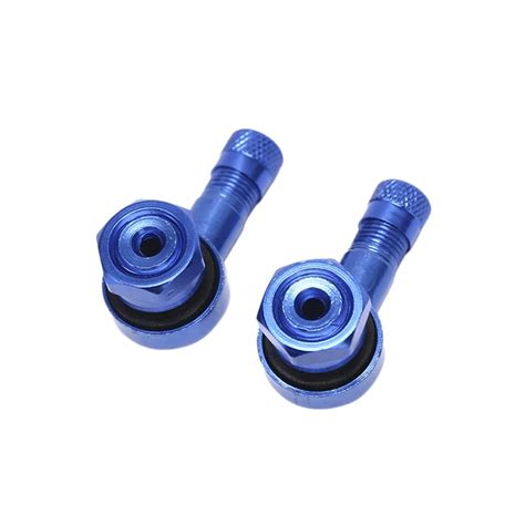 2pcs 90 Degree Angle CNC Aluminum Valve Stem Motorcycle Wheel Tire