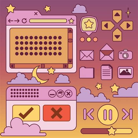 Download Cute Notes Nighttime Computer User Interface For Free
