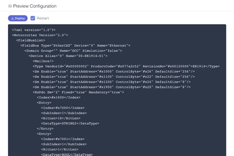 Motorcortex Ethercat Configurator Vagebond