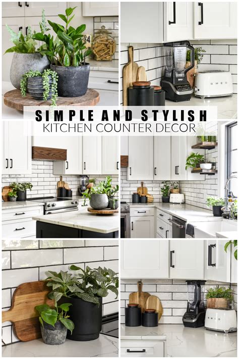 Simple And Stylish Kitchen Counter Decor Kitchen Countertop Decor