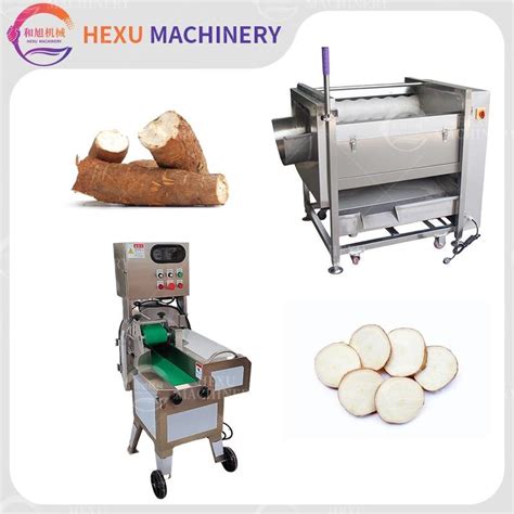 Cassava Processing Peeling Chipping Machine Cassava Chips Making Machine Qp 80 Hx 05 Hexu