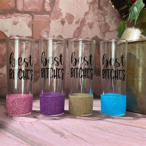 Glitter Shot Glass Etsy