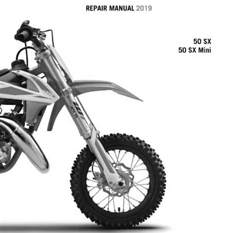 2019 Ktm 50 Sx Mini Repair Manual Ktm Repair Manuals