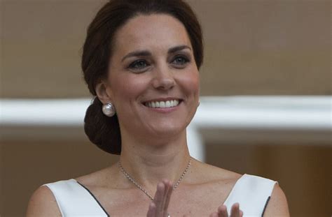 Duchess Kate Wears Another Daring Neckline At Garden Party In Poland