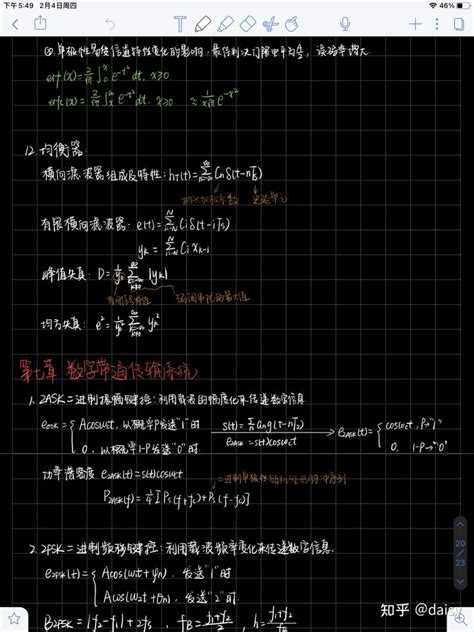 吐血整理通信原理期末复习知识点 知乎