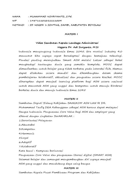 Jurnal Mooc Pppk 2022 Pdf