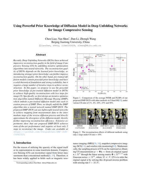 Pdf Using Powerful Prior Knowledge Of Diffusion Model In Deep Unfolding Networks For Image