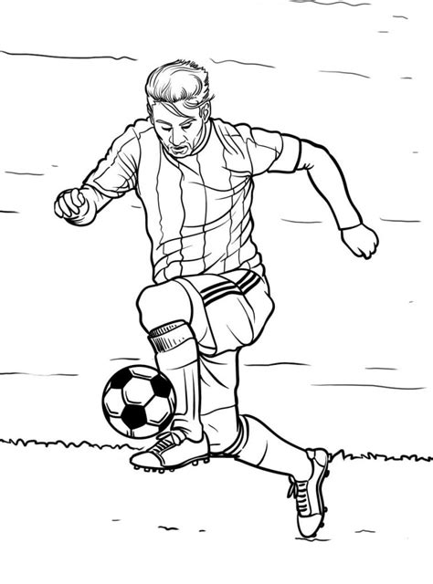 Раскраски Футбол Скачать для детей Football Coloring Pages