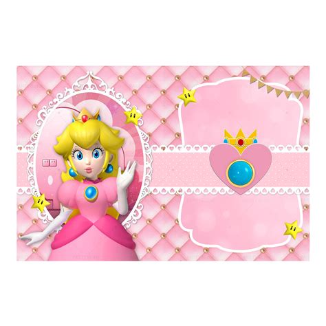 5 99 Princess Peach Invitation Princess Peach Princes