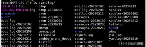 【linux】rsyslog日志服务（配置，测试、日志转储） Csdn博客
