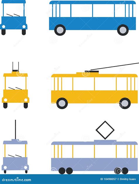 Transport Set Color 01 Stock Vector Illustration Of Cargo 10498057