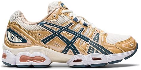 Women Asics Gel Nimbus 9 Cream Ironclad 1202a278‑102 1202a278 102