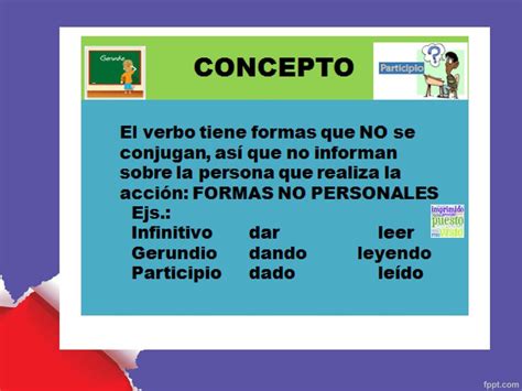 Formas No Personales Del Verbo Ppt Descargar