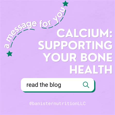 Calcium Supporting Your Bone Health Banister Nutrition Llc Okc