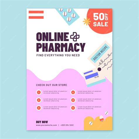 약국 포스터 템플릿 디자인 무료 Psd 파일