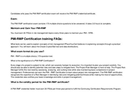 All About Pmi Rmp Certification Ppt