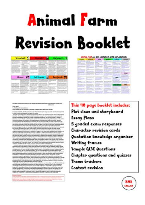 Animal Farm Gcse Revision Resources Etsy Uk