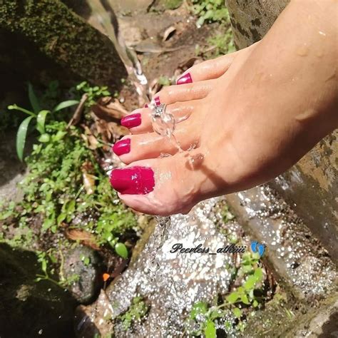 Beautiful Anklet Feet Nails Indian Anklet Feet