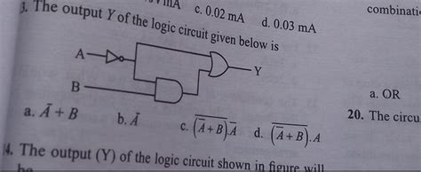 [answered] 3 the output y of the logic circuit given below is a do b a