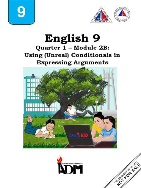 english 9 quarter 1 module 2b using unreal conditionals in