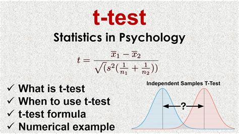 What Is T Test In Statistics How To Solve T Test Numerical Hypothesis Testing In Psychology