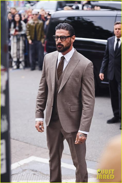 David Beckham And Michele Morrone Look Handsome At Boss Fashion Show In