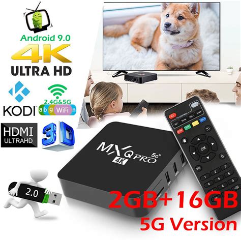 5g Version Mxq Pro 4k Android Tv Box 216gb Rk3229 Quad Core Android 9