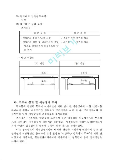 지하철 구조물의 균열 및 보강 사례공학기술레포트