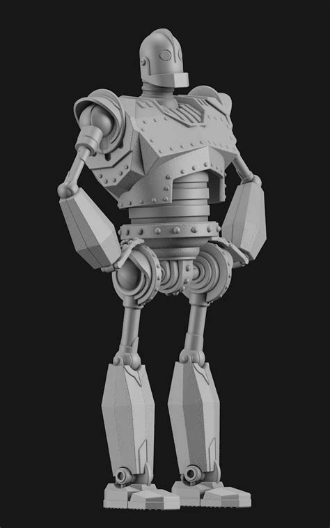 Modelo De Impresión 3d Gigante De Hierro Stl