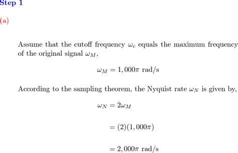 Signals And Systems Exercise 2 Ch 7 Pg 556 Quizlet