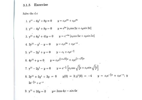 Ode Exercise Just Needs The Notes For A Lecture A Computer Science Student Year