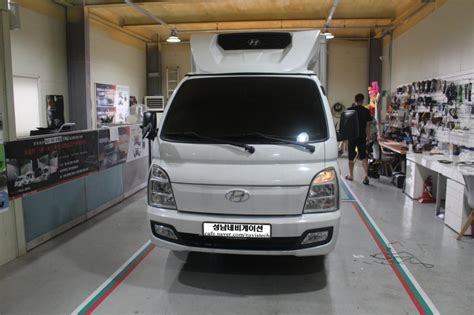 2020년식 현대 포터2 파인뷰 Lx3power 룸미러2채널 블랙박스 화물용후방카메라 교체 장착 경기광주 오포읍 문형리 성남