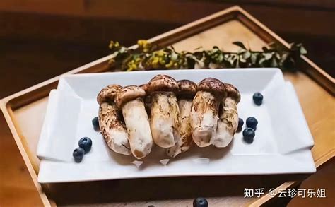新鲜松茸最经典的吃法松茸刺身 知乎