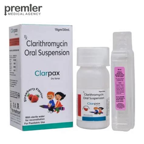 Clarpax Clarithromycin Oral Suspension 30ml At ₹ 140 Box In Nagpur