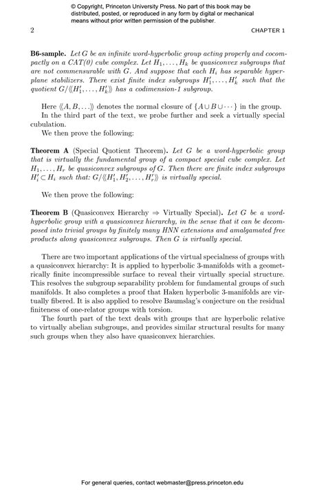 The Structure Of Groups With A Quasiconvex Hierarchy Princeton