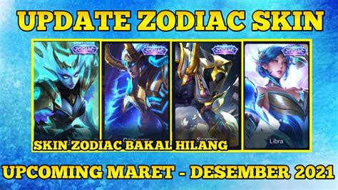Update All Skin Zodiak Upcoming 2021 Mobile Legends Youtube