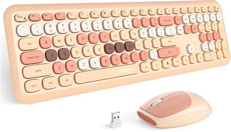 Mofii Wireless Keyboard Mouse Combo Milk Tea Colorful In Nepal At Npr