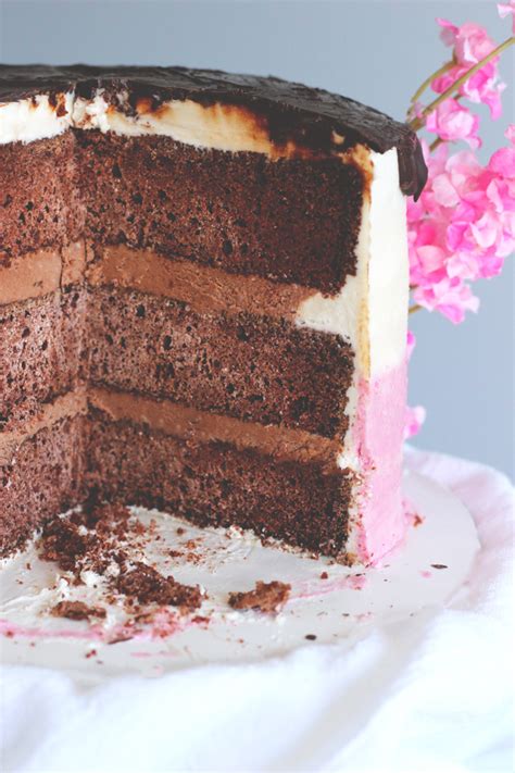 Pink Ombre Birthday Cake Neuroticmommy